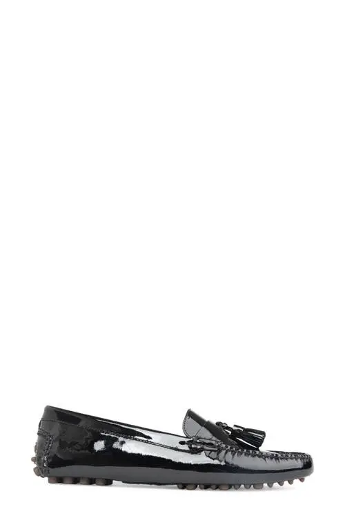 PATRICIA GREEN Jordan Moc Toe Loafer - Black Patent