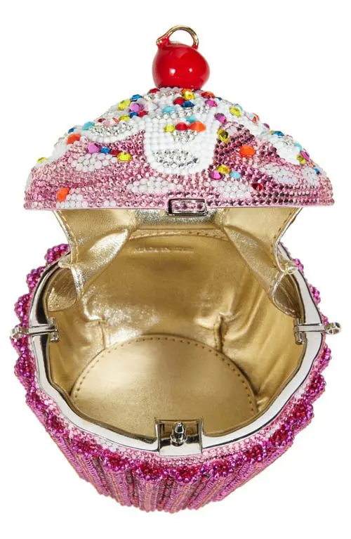 Judith Leiber Cherry Cupcake Crystal Clutch