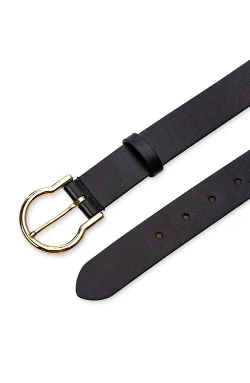 Cole Haan Hinged Buckle Leather Belt