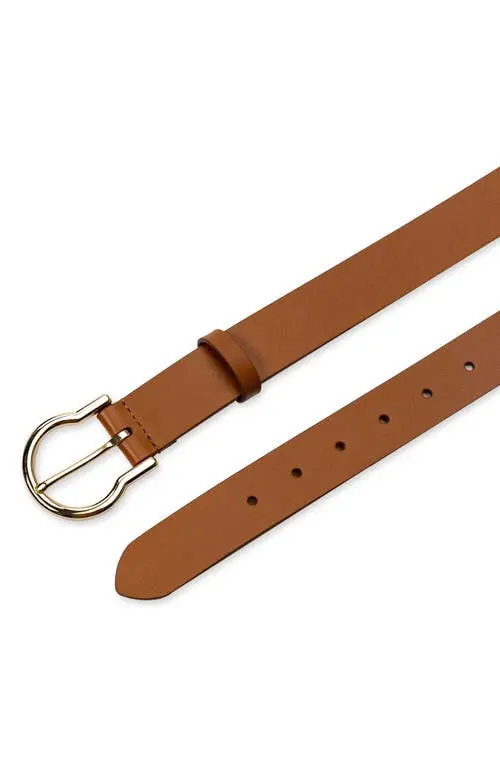 Cole Haan Hinged Buckle Leather Belt