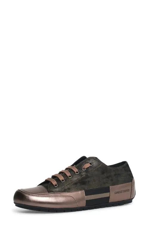 CANDICE COOPER Rock Patch Metallic Sneakers - Bronze Gold