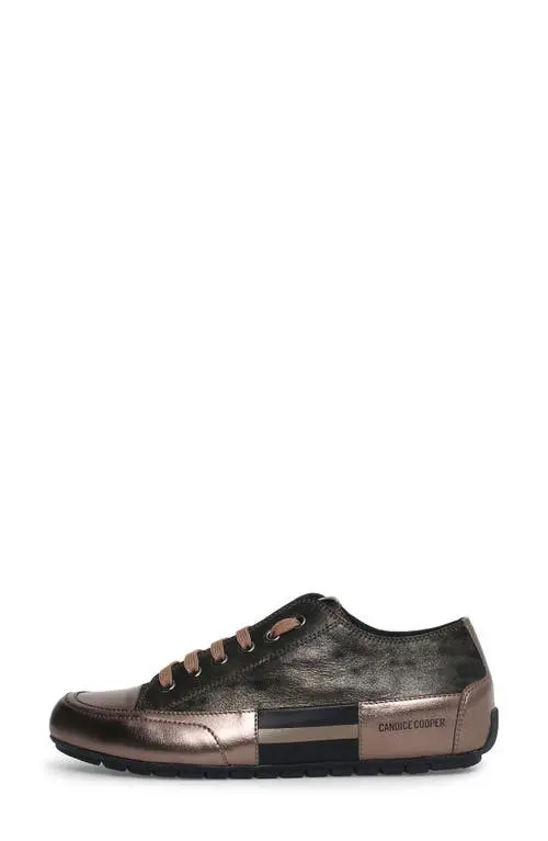 CANDICE COOPER Rock Patch Metallic Sneakers - Bronze Gold