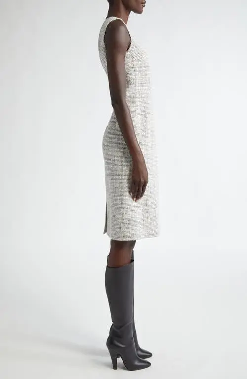 Lafayette 148 New York Harpson Sleeveless Tweed Dress