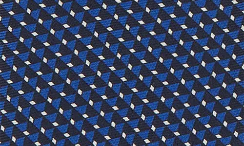 Zegna Geometric Print Silk Tie