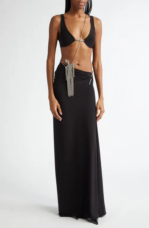 GRACE LING Pierced Dagger Maxi Skirt