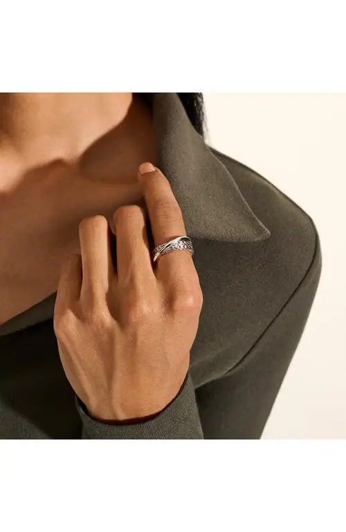 John Hardy Essentials Crossover Ring - Silver