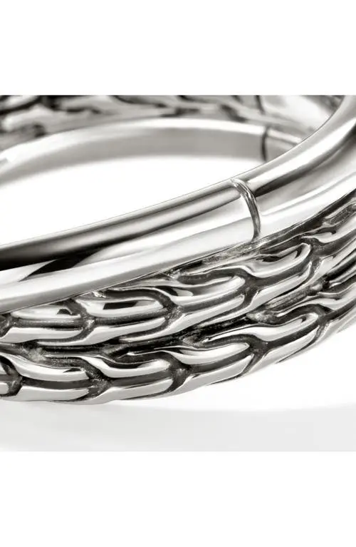 John Hardy Essentials Crossover Ring - Silver
