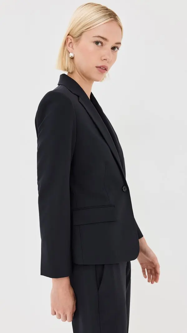 Theory One-button Suiting Jacket - Deep Navy