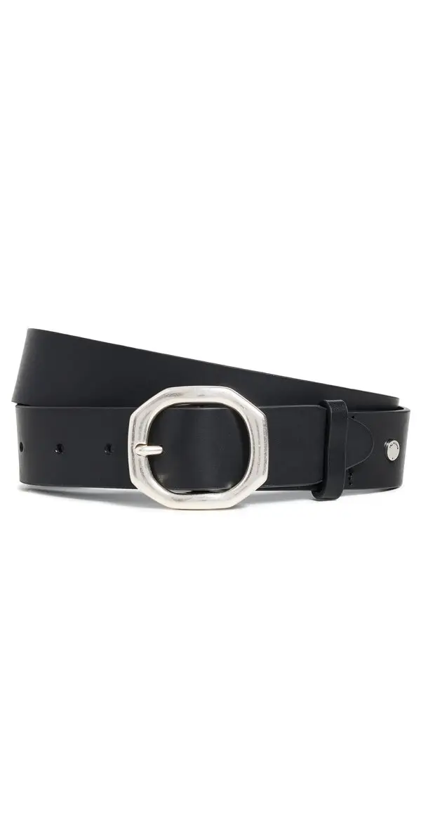 Rag & Bone Audrey Leather Belt - Black