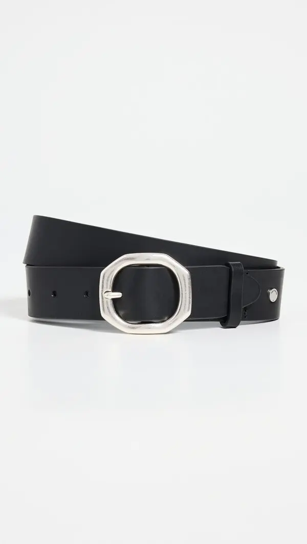 Rag & Bone Audrey Leather Belt - Black