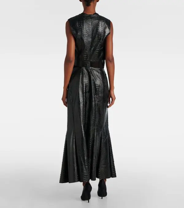 Junya Watanabe Snake-effect Midi Dress