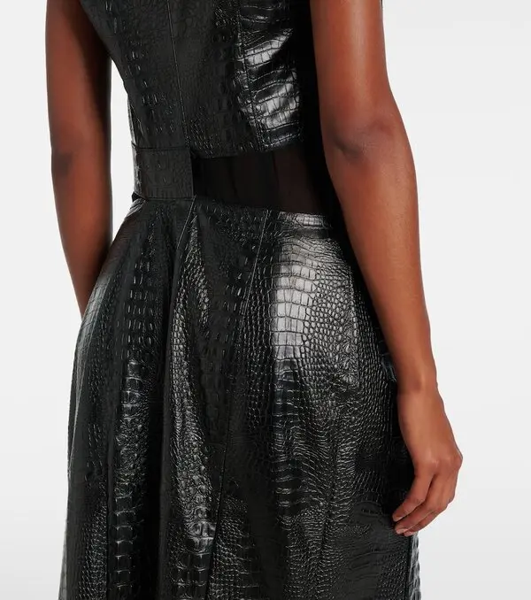 Junya Watanabe Snake-effect Midi Dress