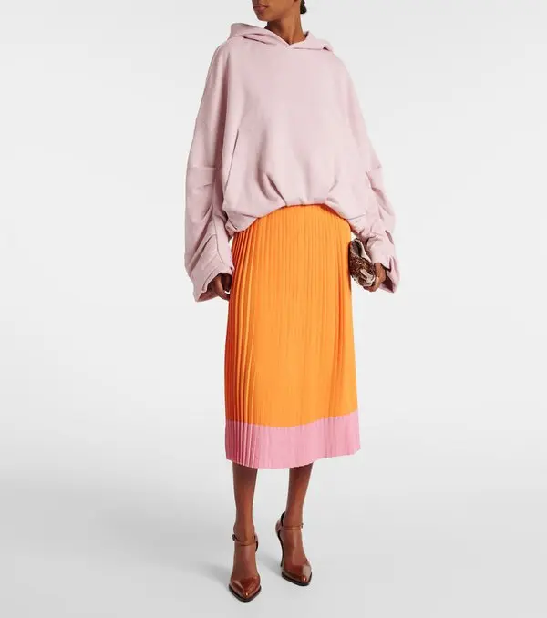 Dries Van Noten Midi Skirt - Orange