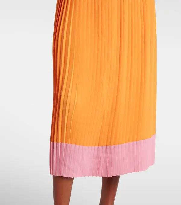 Dries Van Noten Midi Skirt - Orange