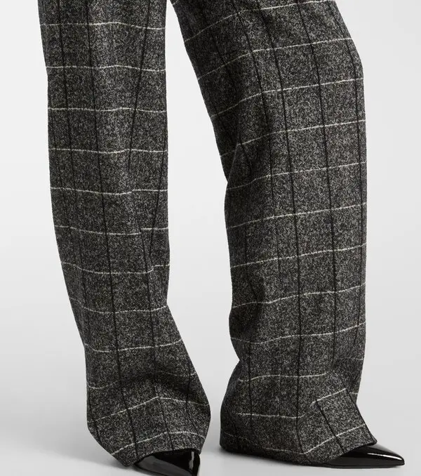 Dolce & Gabbana High-rise Wool-blend Wide-leg Pants