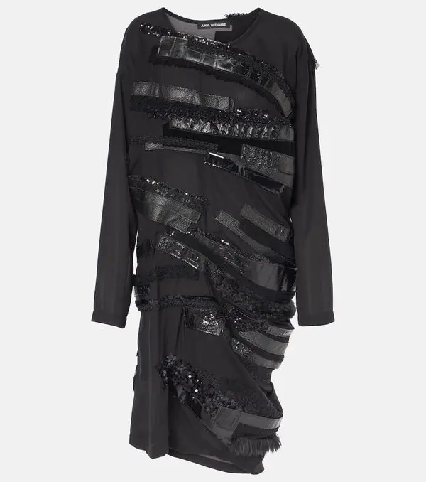 Junya Watanabe Asymmetrical Paneled Midi Dress