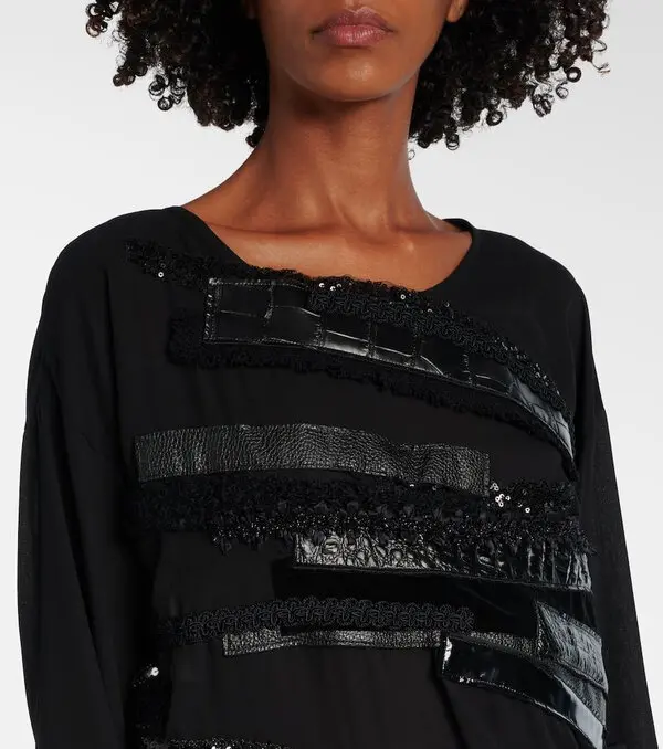 Junya Watanabe Asymmetrical Paneled Midi Dress