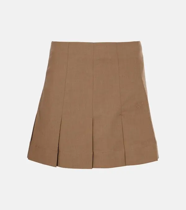 GANNI Pleated Mini Skirt