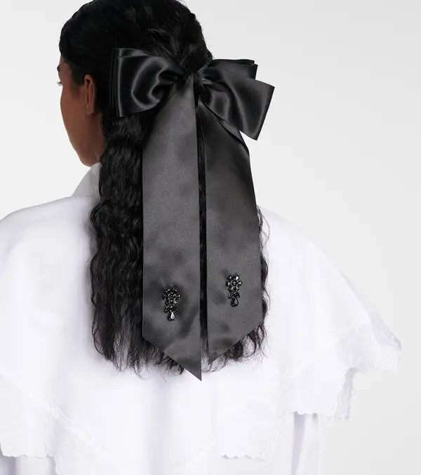 Simone Rocha Embellished Bow Barrette