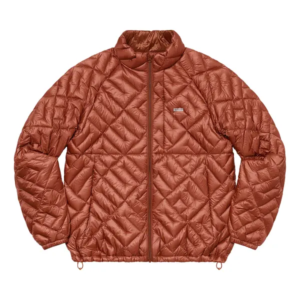 Supreme Spellout Quilted Lightweight Down Jacket - Orange