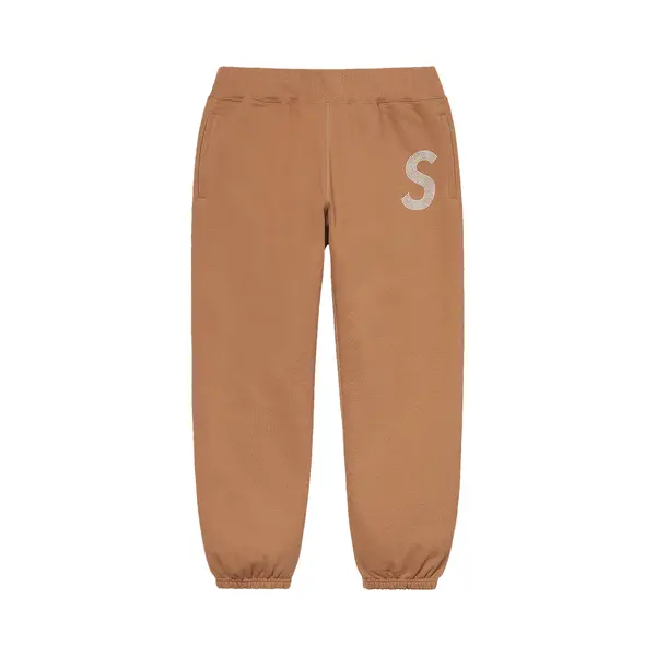 Supreme X Swarovski Logo Sweatpant - Brown