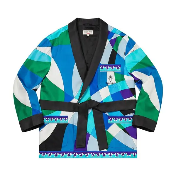 Supreme Silk Smoking Jacket - Multicolor