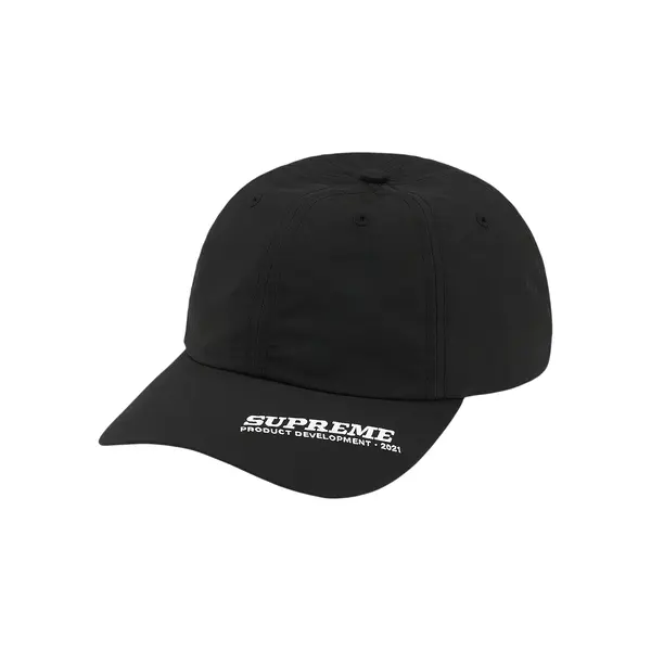 Supreme Visor Logo 6-panel Cap - Black