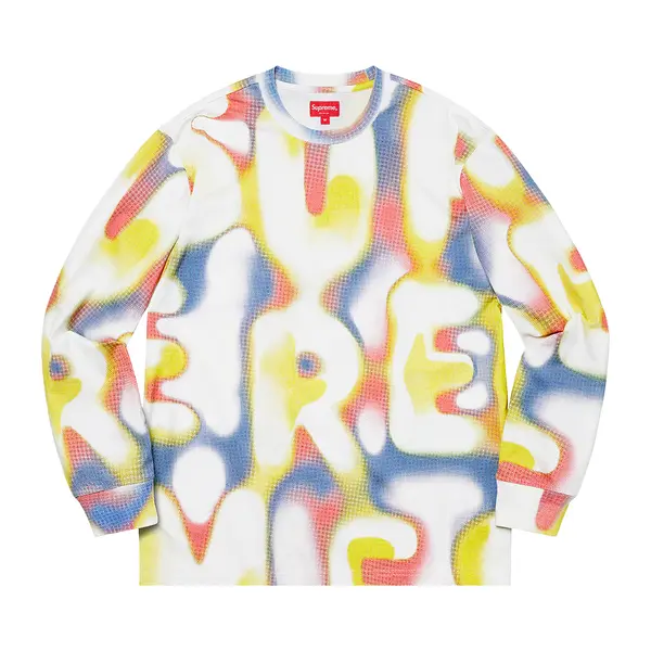 Supreme Half Tone Long-sleeve Top - White