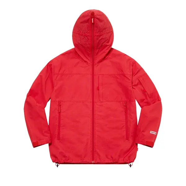 Supreme Full Zip Facemask Jacket - Red