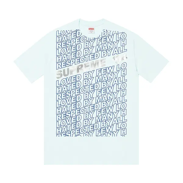 Supreme Respected Tee 'pale - Blue