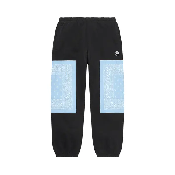 Supreme X The North Face Bandana Sweatpant - Black