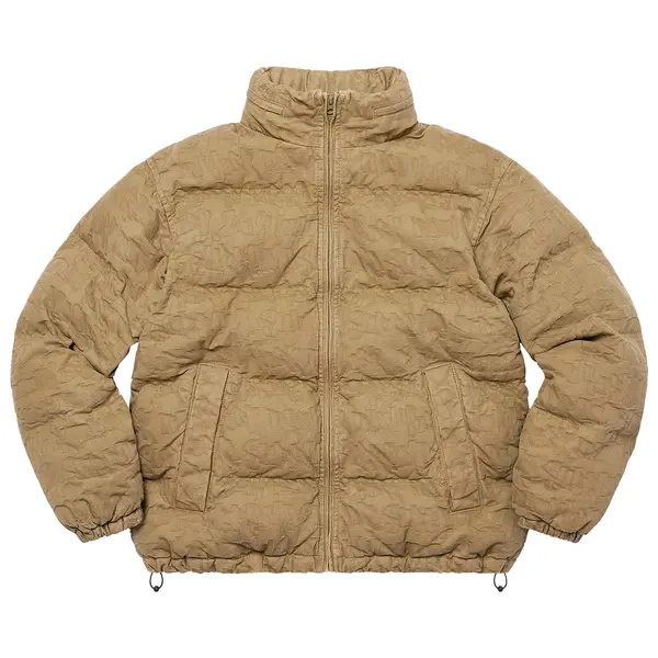 Supreme Jacquard Denim Puffer Jacket