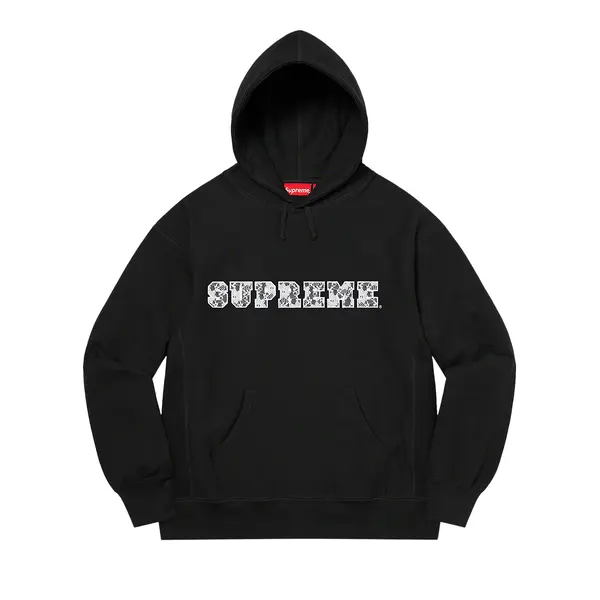 Supreme Lace Hooded Sweatshirt - Black