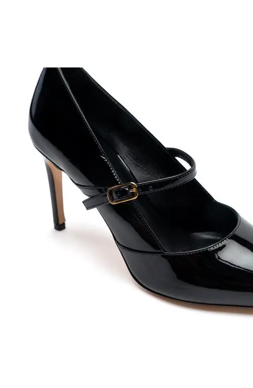 Bruno Magli Prima Leather Mary Jane Pump - Black Patent