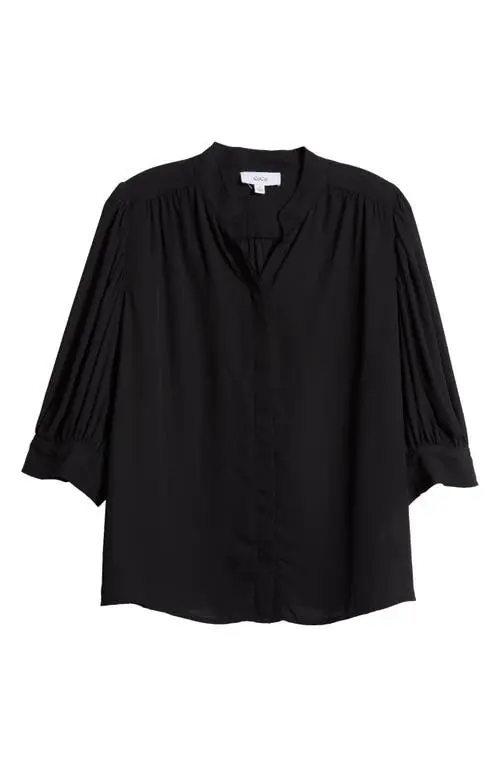 CECE DUPRAZ Hidden Placket Shirt - Rich Black