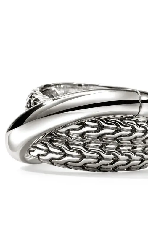 John Hardy Essentials Crossover Band Ring - Silver