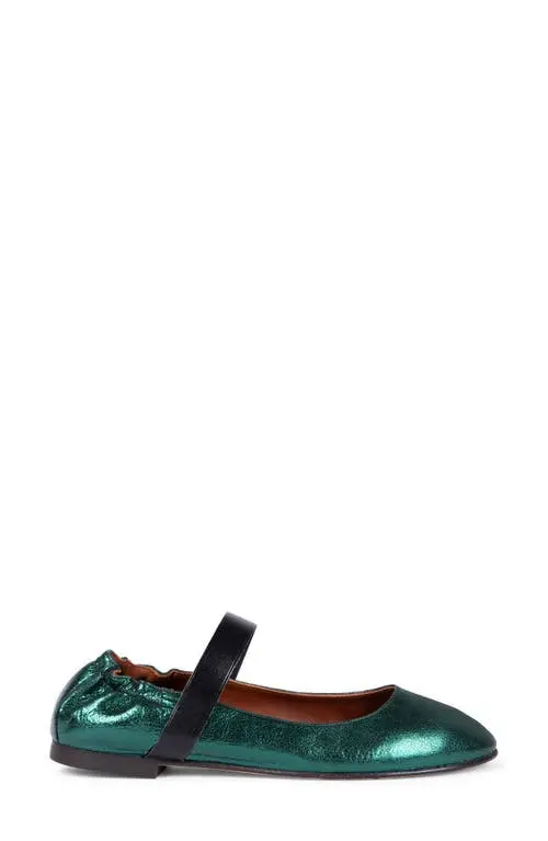 Penelope Chilvers Rock And Roll Mary Jane Flat - Emerald
