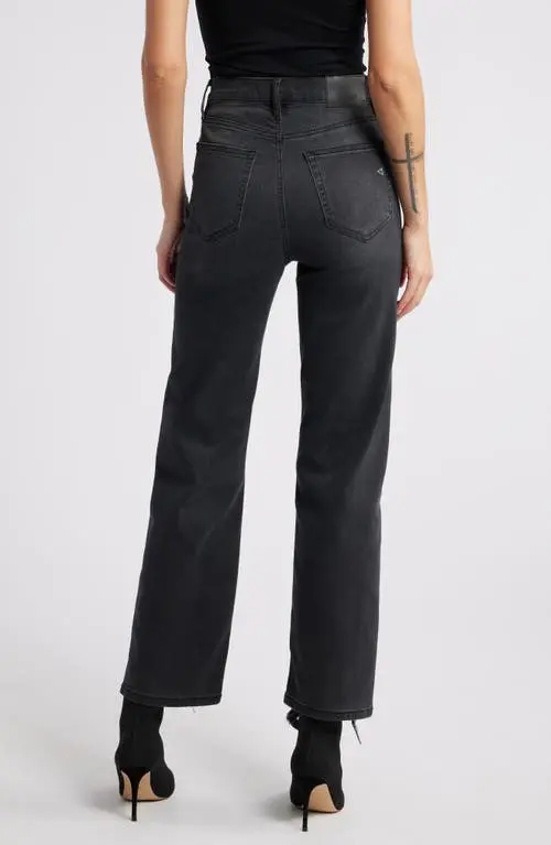 HIDDEN JEANS Destroyed Hem Straight Leg Jeans