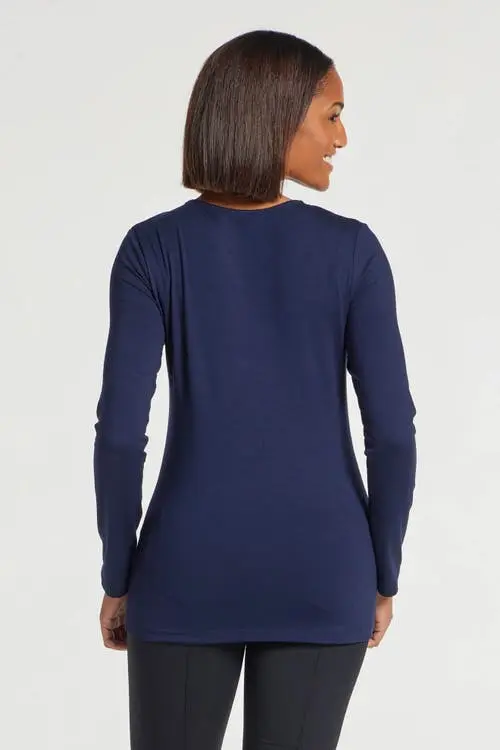 Anatomie Calista Henley Shirt - Navy