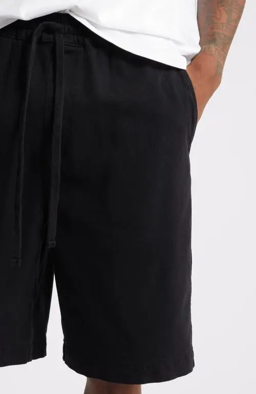 Carhartt Work In Progress Floyde Relaxed Fit Twill Shorts - Black Garment Dyed