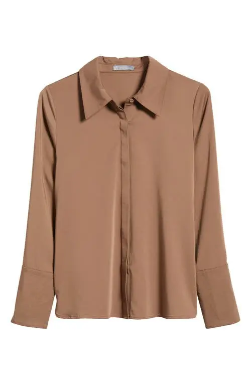 Wit & Wisdom Flare Cuff Button-up Shirt - Ginger Snap