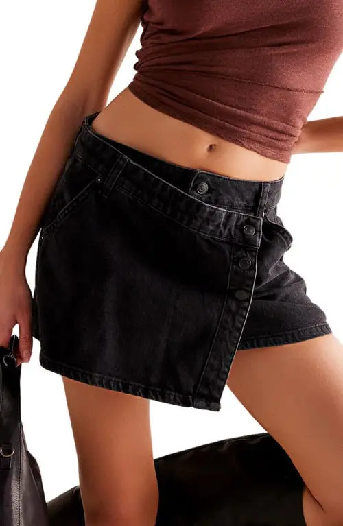Free People Wynne Wrap Mini Skirt