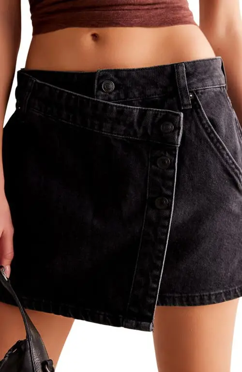 Free People Wynne Wrap Mini Skirt