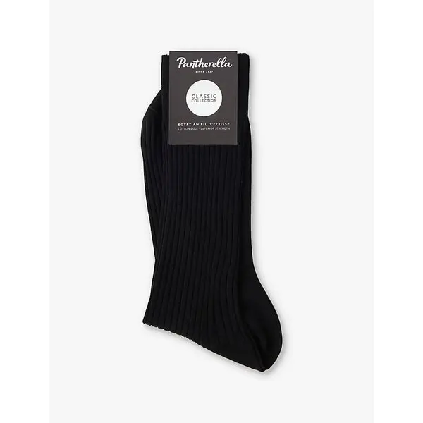 Pantherella Danvers Cotton-blend Socks - Black