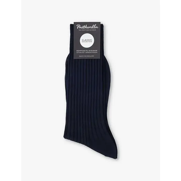 Pantherella Danvers Cotton-blend Socks - Navy
