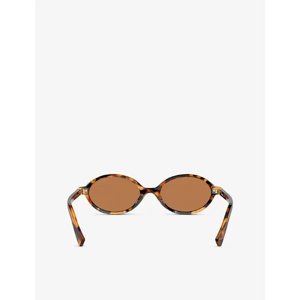 Miu Miu Mu 04zs Oval Sunglasses