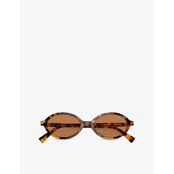 Miu Miu Mu 04zs Oval Sunglasses