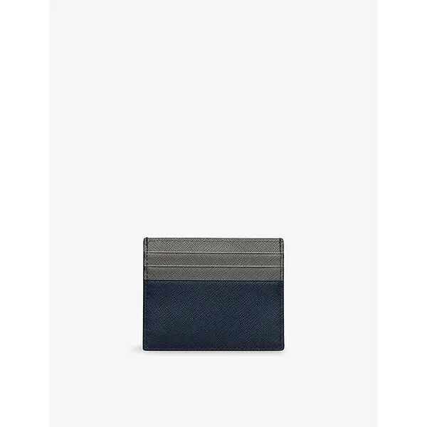 Prada Logo-plaque Saffiano Leather Card Holder