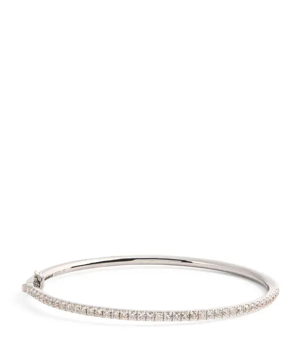 Melissa Kaye Small Clara Bangle - White