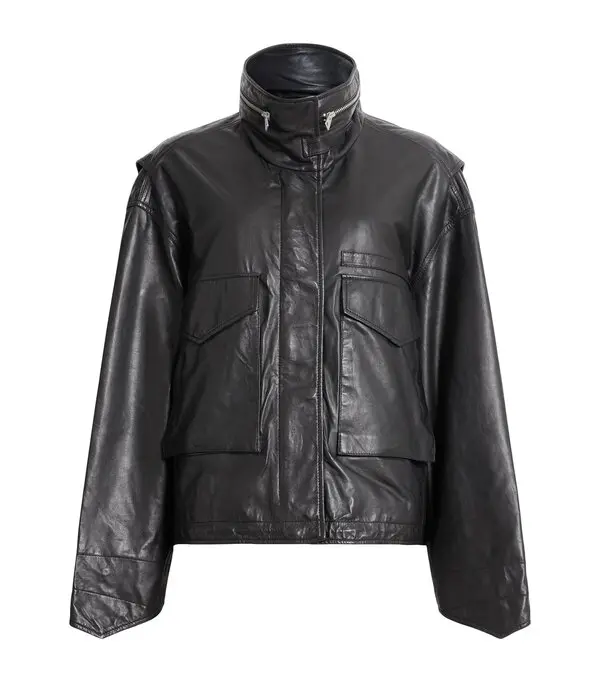 ALLSAINTS Clay Leather Jacket - Black